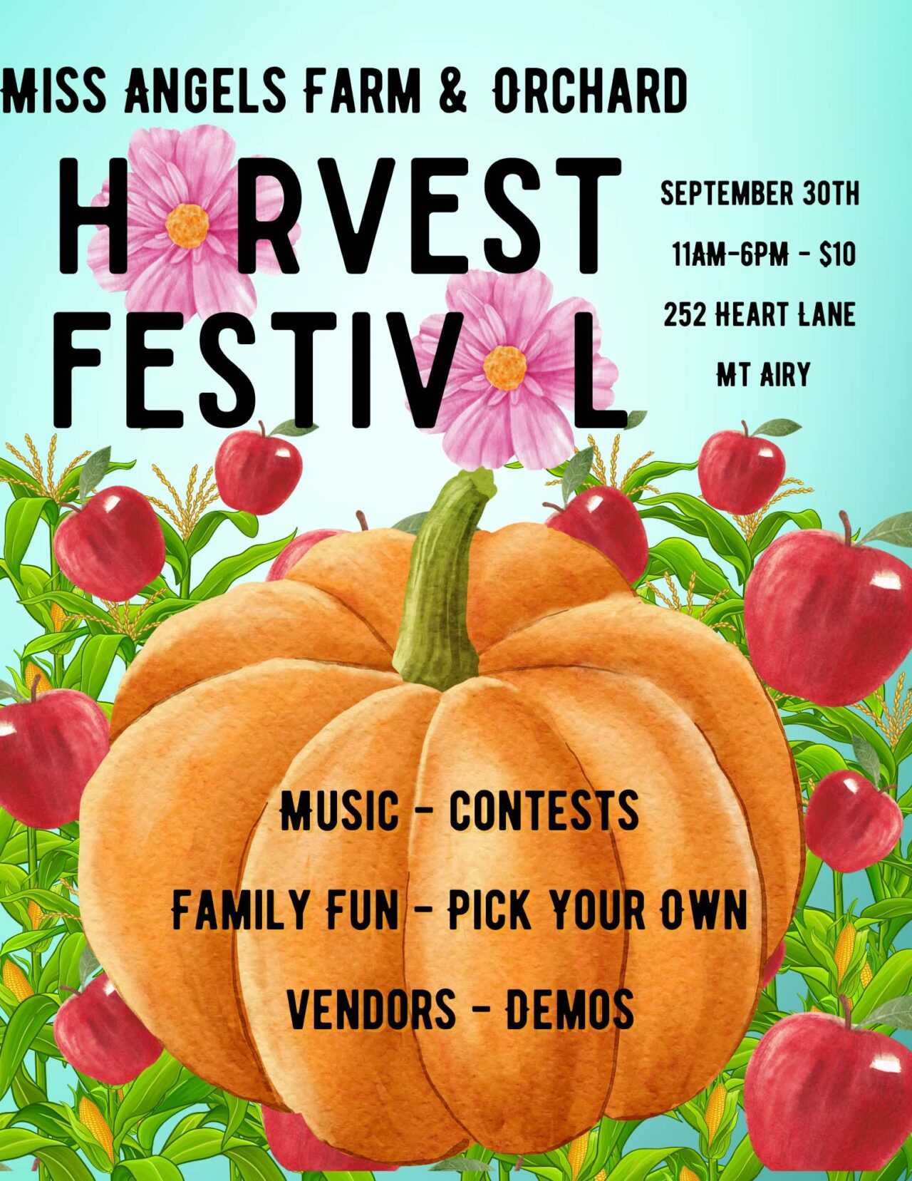 Harvest Festival - Miss Angel's Heavenly Pies Inc.