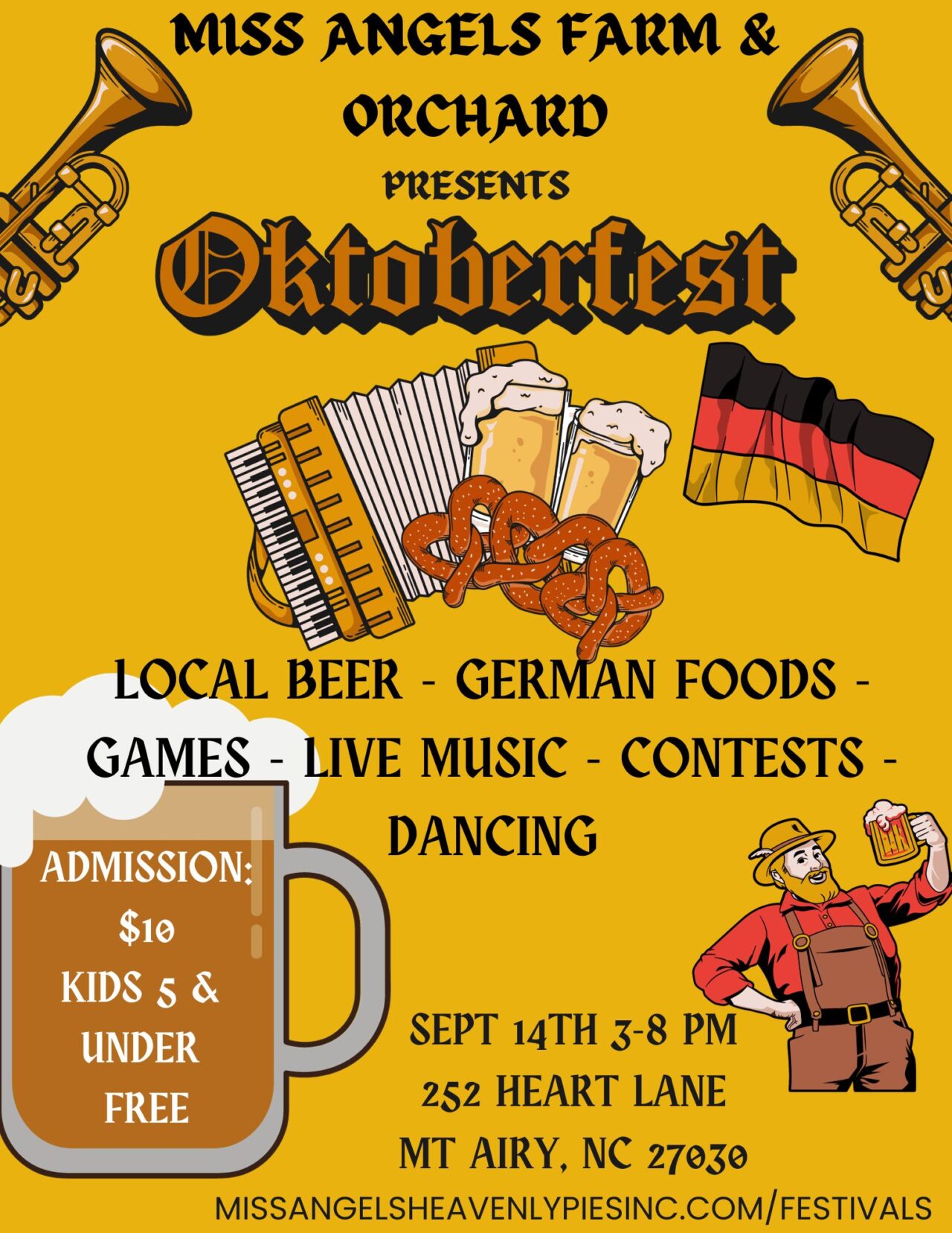 Oktoberfest on the Orchard - Miss Angel's Heavenly Pies Inc.